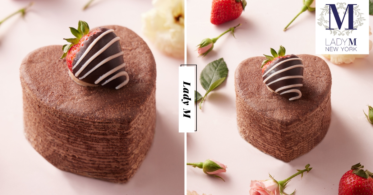 【全台】只賣三天！ Lady M 情人節最甜美「心型巧克力千層」 配「法芙娜巧克力鮮奶油」甜蜜告白 - Foody 吃貨